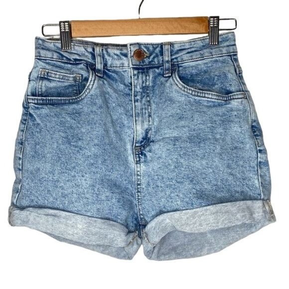 Cotton On | Shorts | Cotton On Ladies Hi Rise Acid Wash Jeans Shorts ...